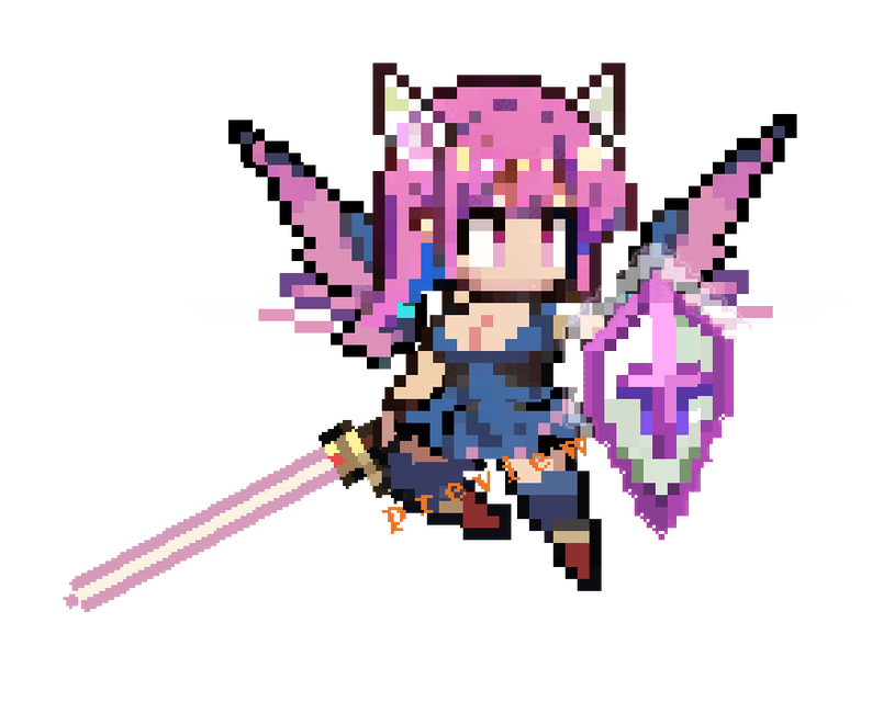 pixel-rpg-character-asset-pack-Strike Fencer1.1 by VeryGo1