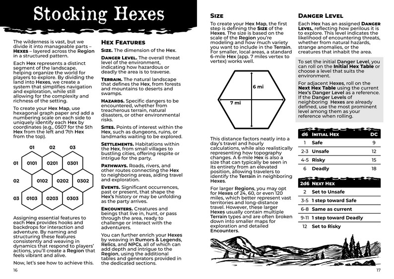 Shadowed Tomes: Hex Builder (5e, OSR) by Felraider RPG