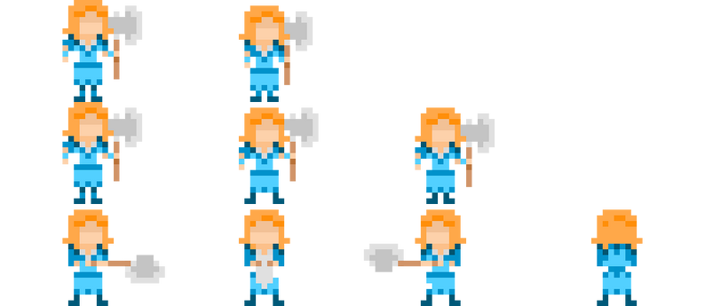 Clash Royale Pixel characters asset by Pixel_Fries