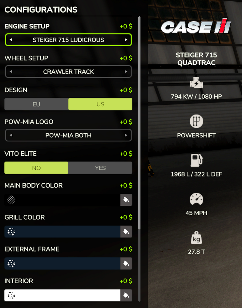 FS25 CaseIH Quadtrac 715 by Jeffro Mods