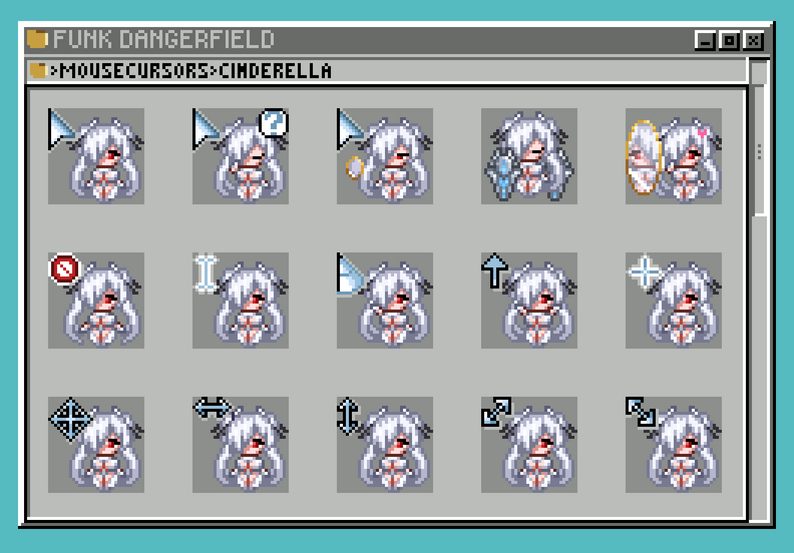 Cinderella Animated Mouse Cursor Set by Funk Dangerfield