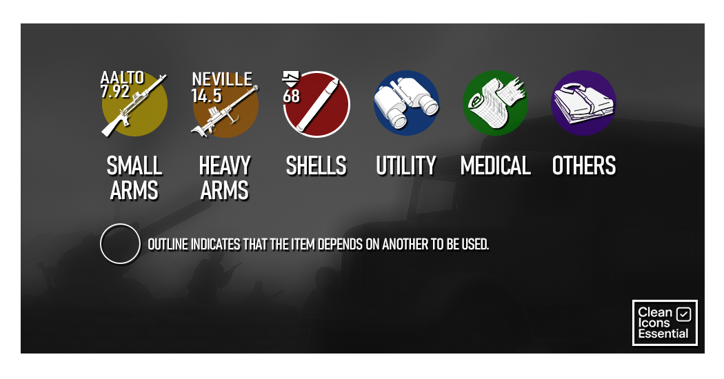 Clean Icons Essential - Foxhole Mod by AshdeuzoFR