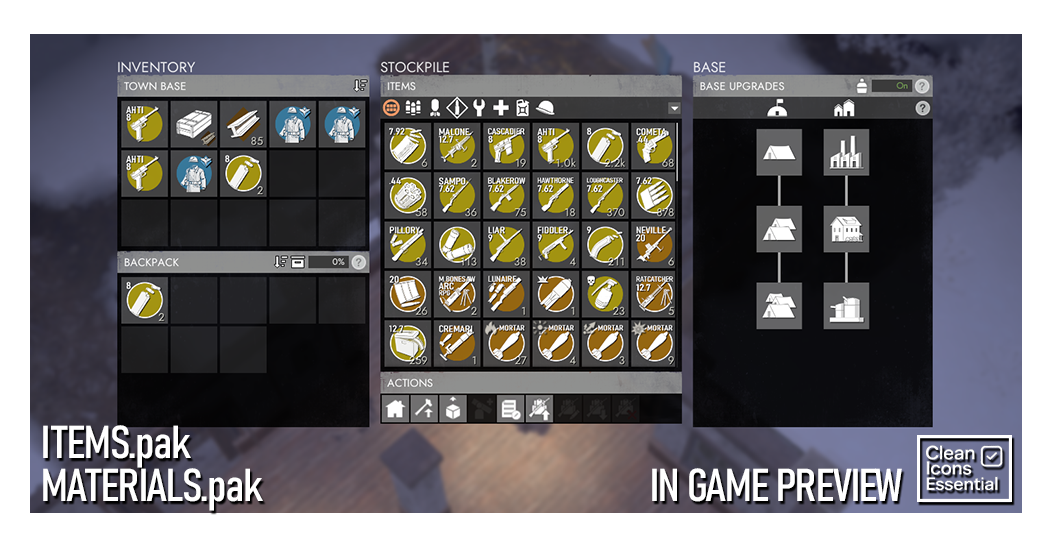 Clean Icons Essential - Foxhole Mod by AshdeuzoFR