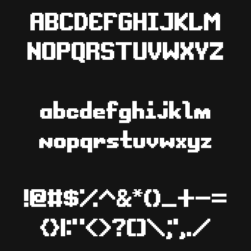New Game - Pixel Font by Bragorn