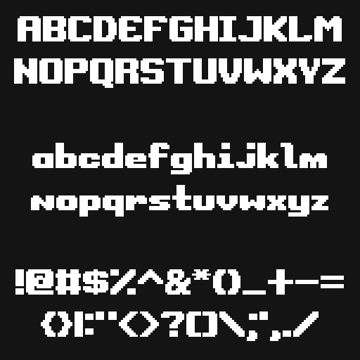 New Game - Pixel Font by Bragorn