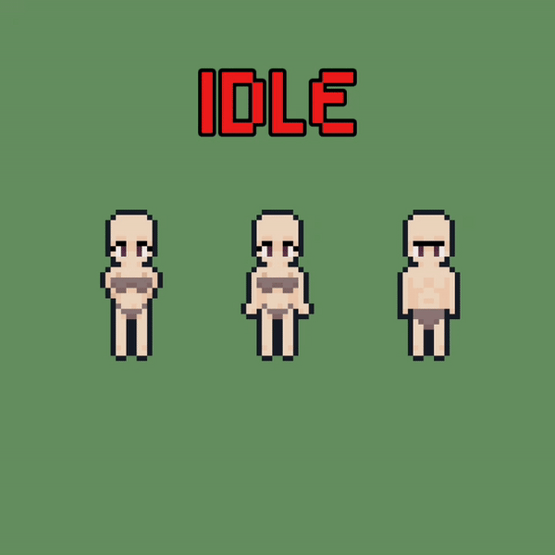 PixelArt Characters Base by MoonForgeStudios