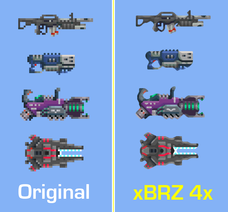 Auto Upscale All Images Using xBRZ 234x by Reactorcore