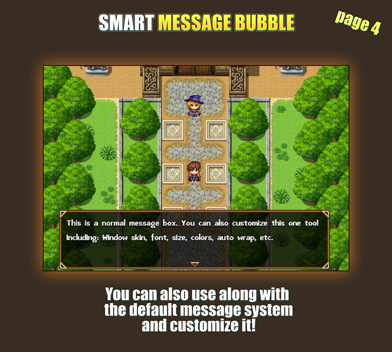 Smart Bubble Message - RPG Maker MZ Plugin by Sang Hendrix