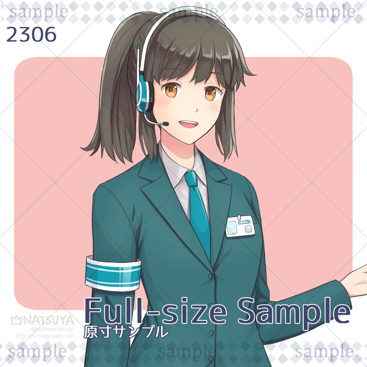 Anime Character Art Pack: 2306 - 6 Expressions | Image: Woman, guide ...
