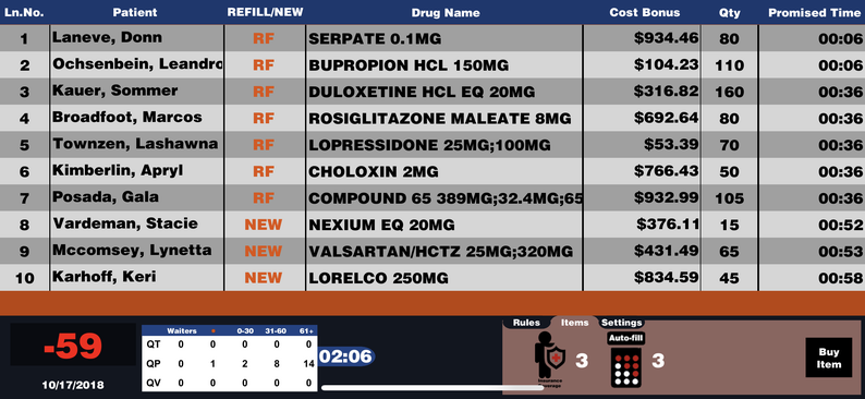 Rx Game by brizzbrett