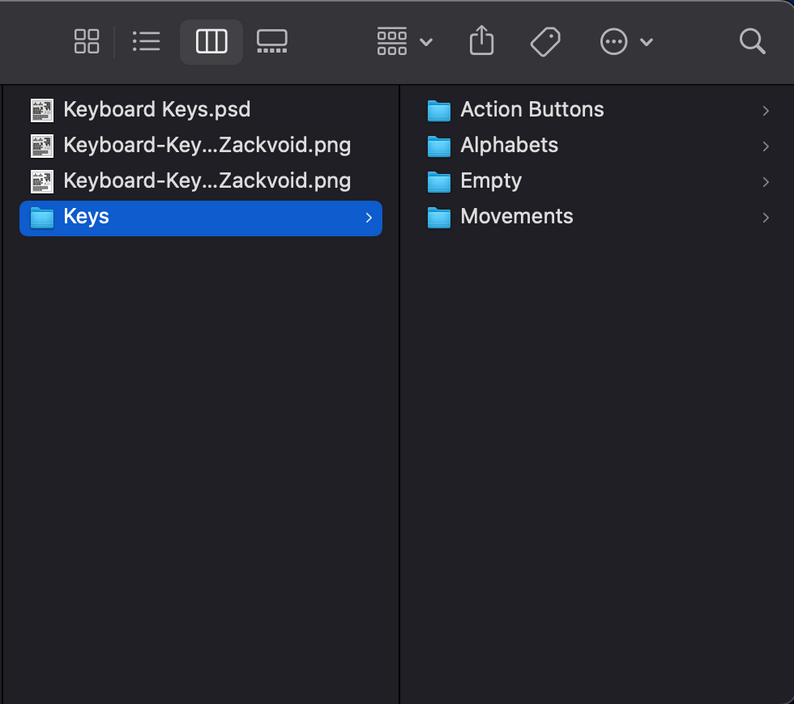 Keyboard Keys KIT by ZACKVOID