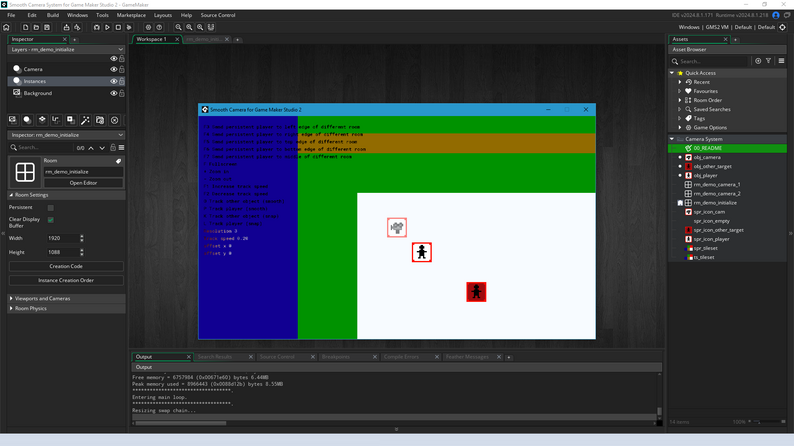 Smooth Camera System for Game Maker Studio 2 by EMI EMI GAMES