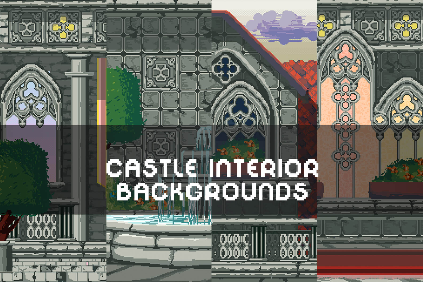 Free Castle Interior Pixel Backgrounds by Free Game Assets (GUI, Sprite ...