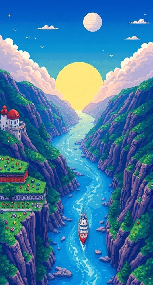 Pixel Vertical Background Asset Pack #2 For Your Shmups or Other ...