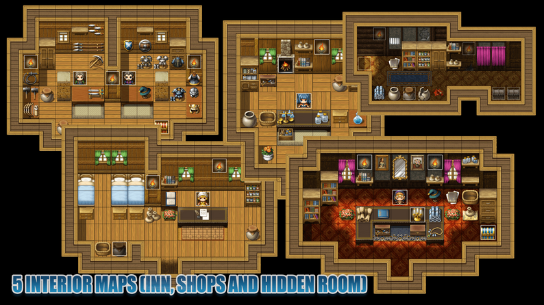 [Bundle] MINE, WOOD & DESERT TOWN - Rpg Maker MV Map Preset by ...