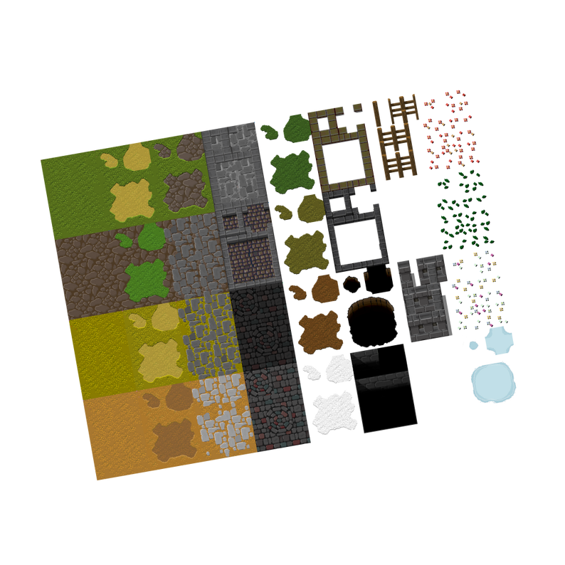 Medieval Outside 48x48 Tileset (RPGMaker MV / MZ) by Booom