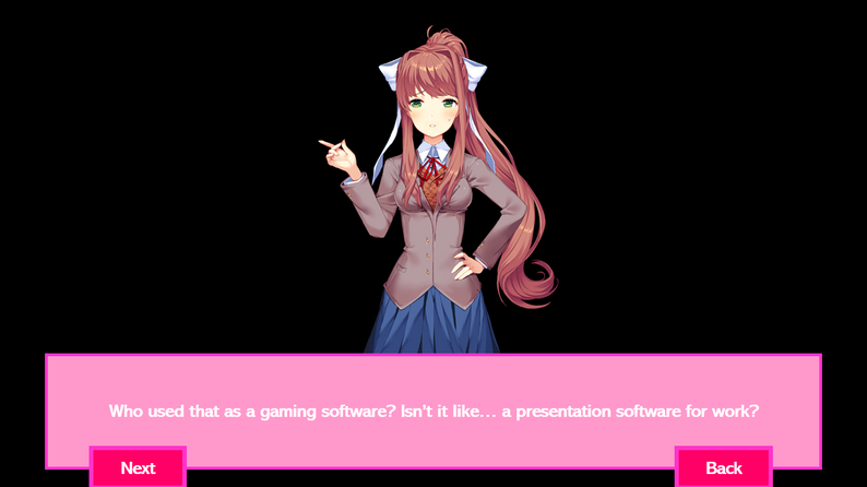Doki Doki Literature Club PowerPoint Port Pt1 by Boyfriend Games