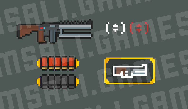 Pixel Shotgun Pack (Dragon Barrel) by EMSALI Assets