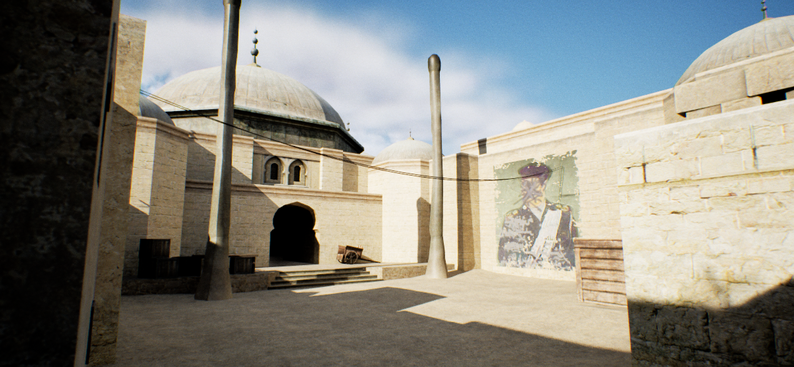 Dust 2 Map Remake in Unreal Engine with Ray Tracing by 3PDesign