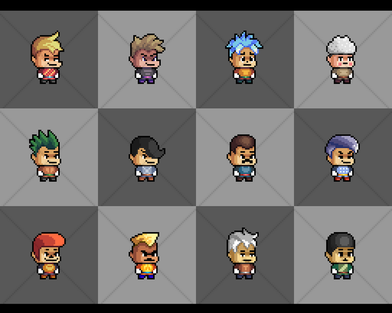 72 Cute Pixel Character by BDragon1727