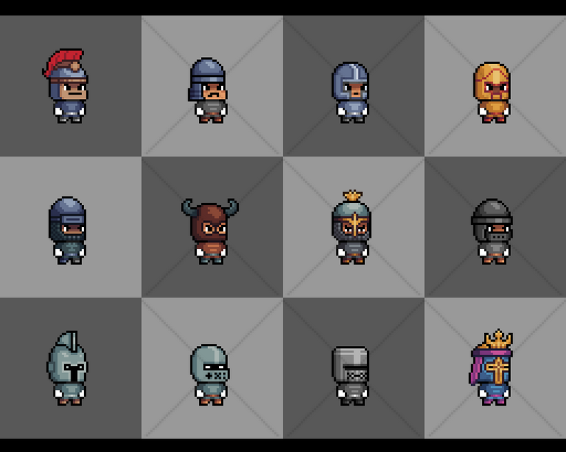 72 Cute Pixel Character by BDragon1727