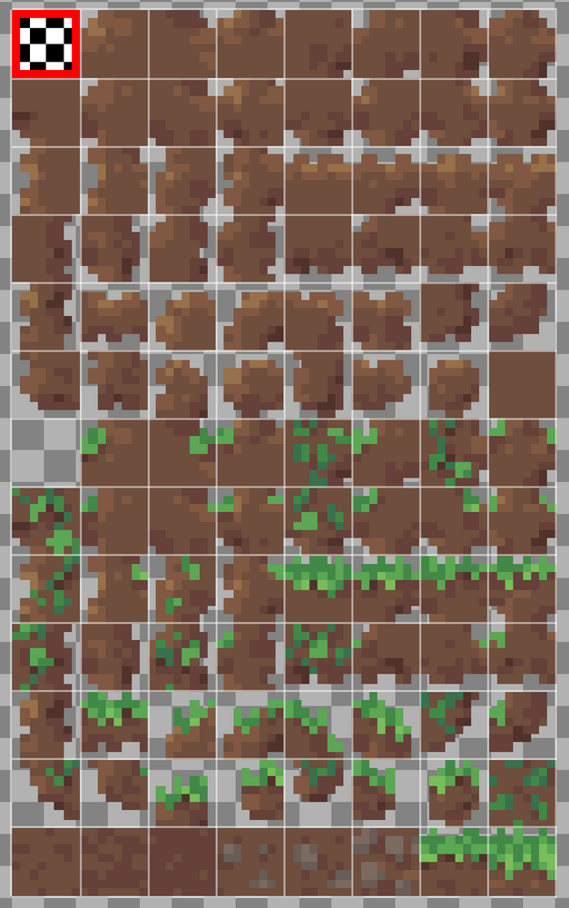 Dirt and Grass Tileset by Polar_34