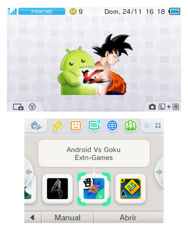 Android Vs. Goku -3DS Edition- by Extintor Incendiandose