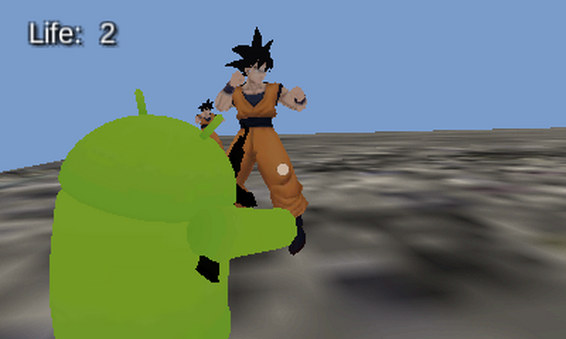 Android Vs. Goku -3DS Edition- by Extintor Incendiandose