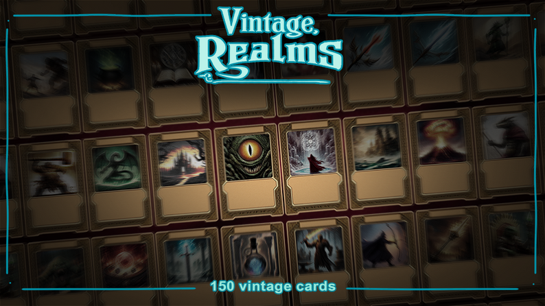 Vintage Realms: 150 Fantasy Cards by Barely_Games