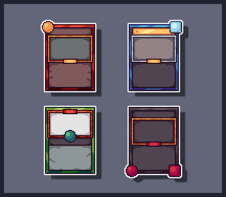 Modular Pixel Cards [43.5+ Million Combinations] by Zsprites