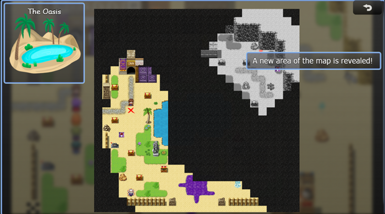 Revealed Area Map Plugin for RPG Maker MZ by cocomode