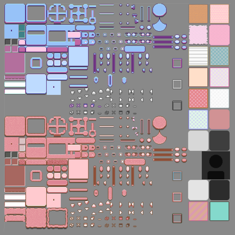 Pixel Shift UI Pack — 16×16 SNES-Style GUI by LunarBlank