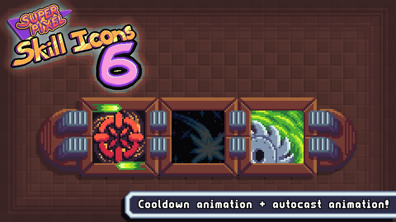 Super Pixel Skill Icons Pack 6 by unTied Games