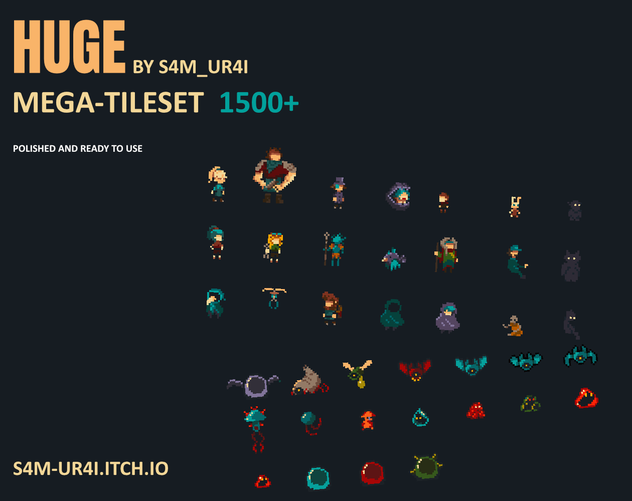HUGE pixelart asset pack by Sam