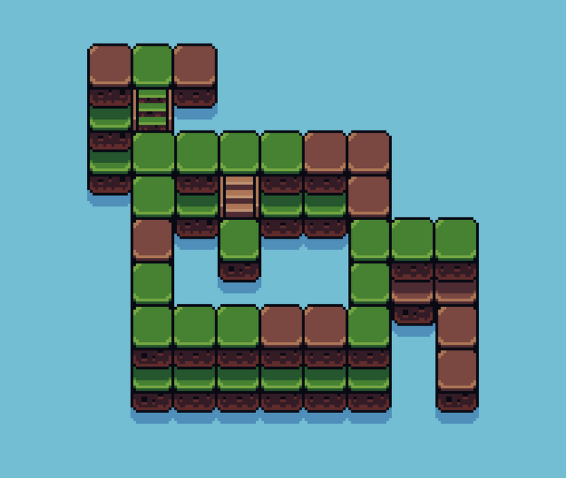 Tile World - Grass/Dirt Tileset by Adam Childs