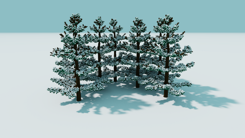 Voxel Tree Pack by MountainLabs
