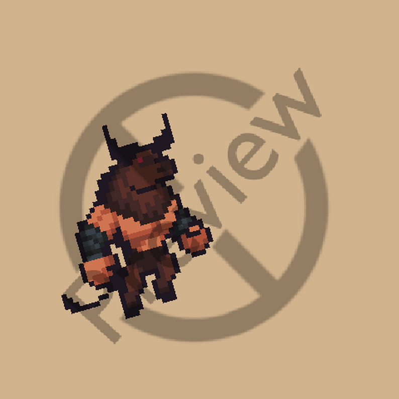 Animated Pixel Art Minotaur by Demelo Forge