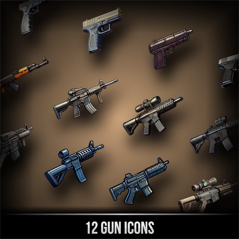 Action Military Game Inventory Icon Pack vol. 2 by pzUH