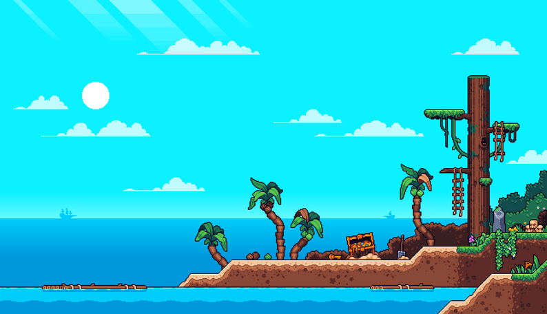 Tropical Island Tileset Pack by Mucho Pixels