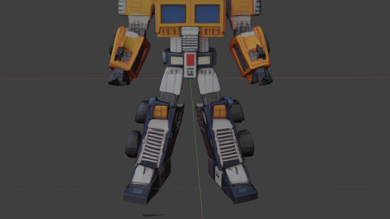 3D Transformer robot 8bit by picardone