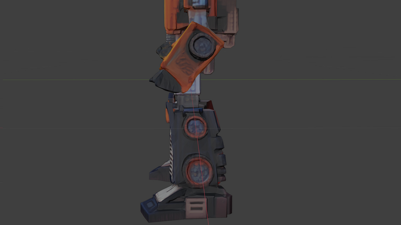 3D Transformer robot 8bit by picardone