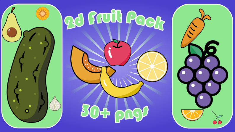 2D Fruit Pack by GelzoGames