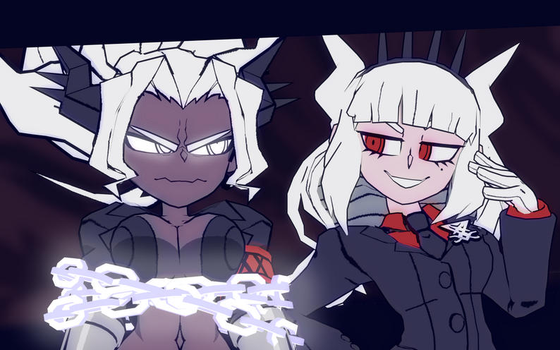 Lucifer & Judgement - 3D Models - Helltaker by Viba