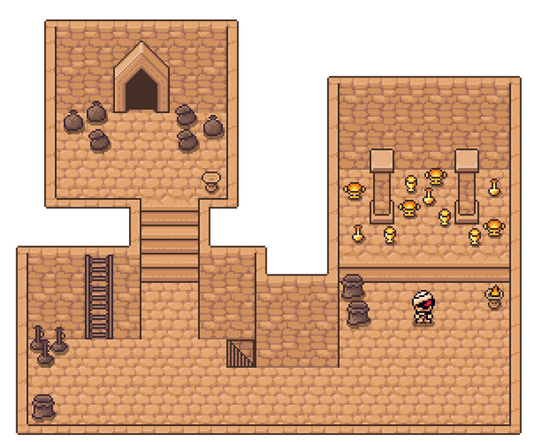 Cute Fantasy Desert - 16x16 top down pixel art asset pack by Kenmi