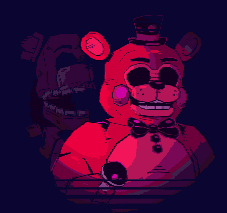 Retro Freddy's 2 - 3D Models - FNaF by Viba