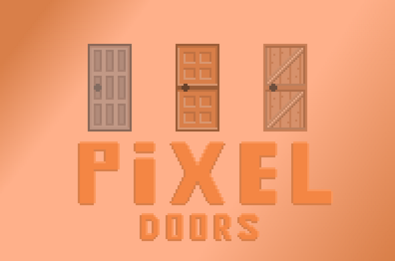 Simple 2D Pixel Doors by Bazelico