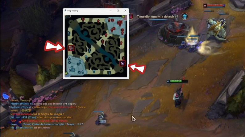 LolMapTracker: Real-time mini-map champion tracker by Kuru1099