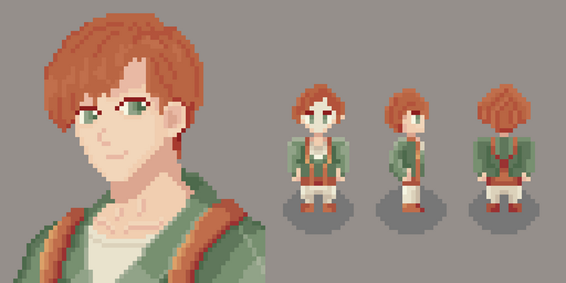 Top-Down RPG Character Pack: Portraits & 32x32 Sprites Part 1 by Snakerser