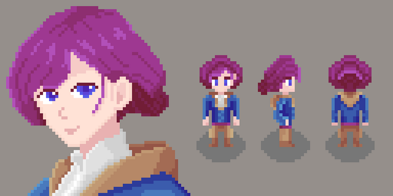 Top-Down RPG Character Pack: Portraits & 32x32 Sprites Part 1 by Snakerser