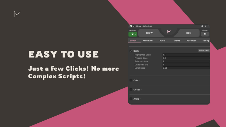 Muse UI - Animate UI is EASY! [Unity Asset] by Matthew Choi